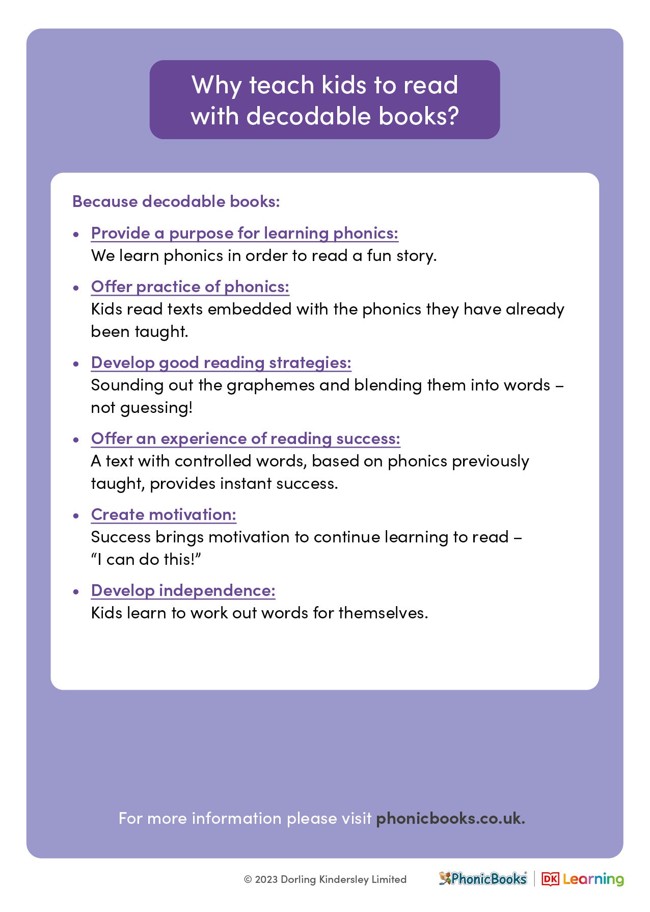 Phonics explained: Why use decodable books? – Phonic Books UK