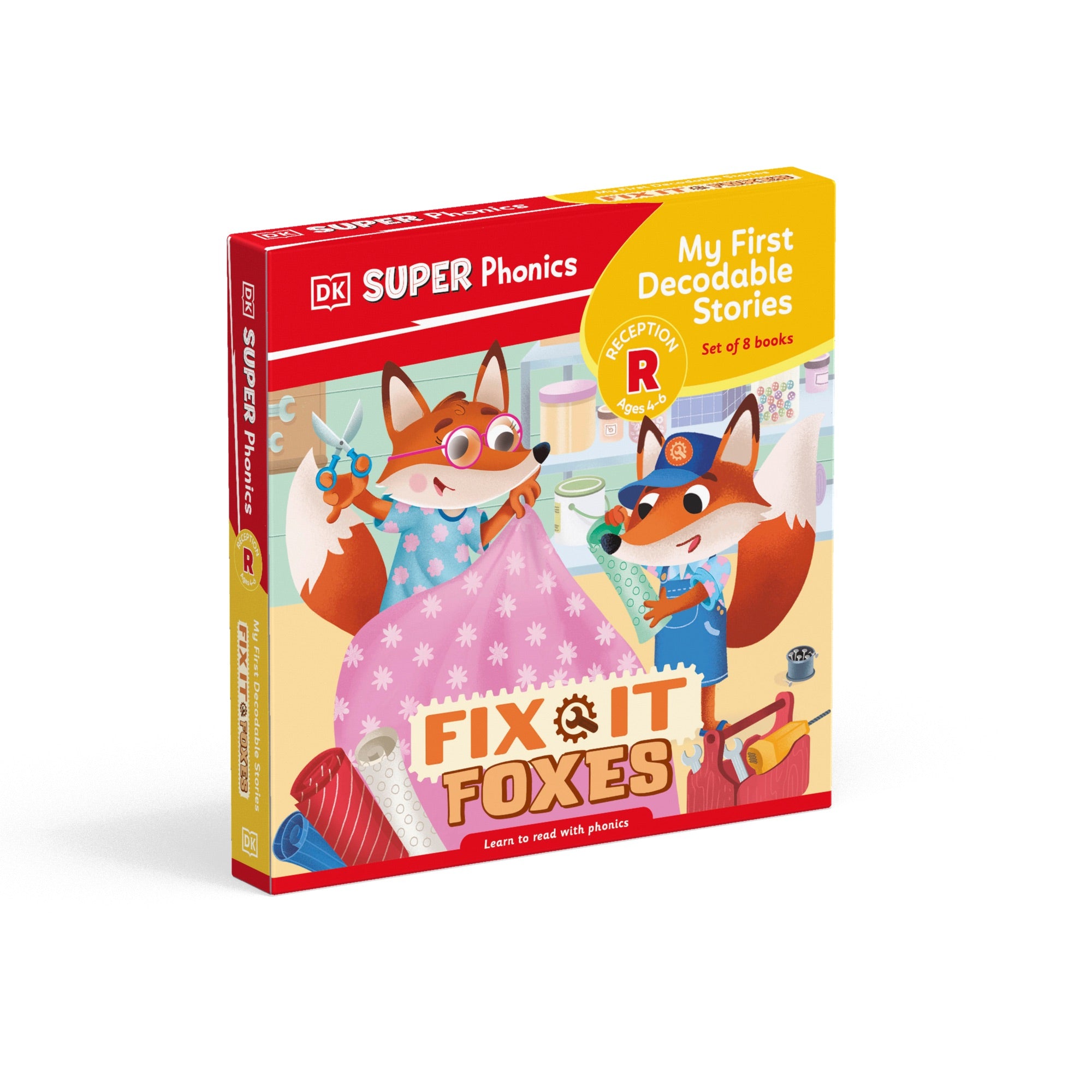 DK Super Phonics My First Decodable Stories Fix-It Foxes – Phonic Books UK