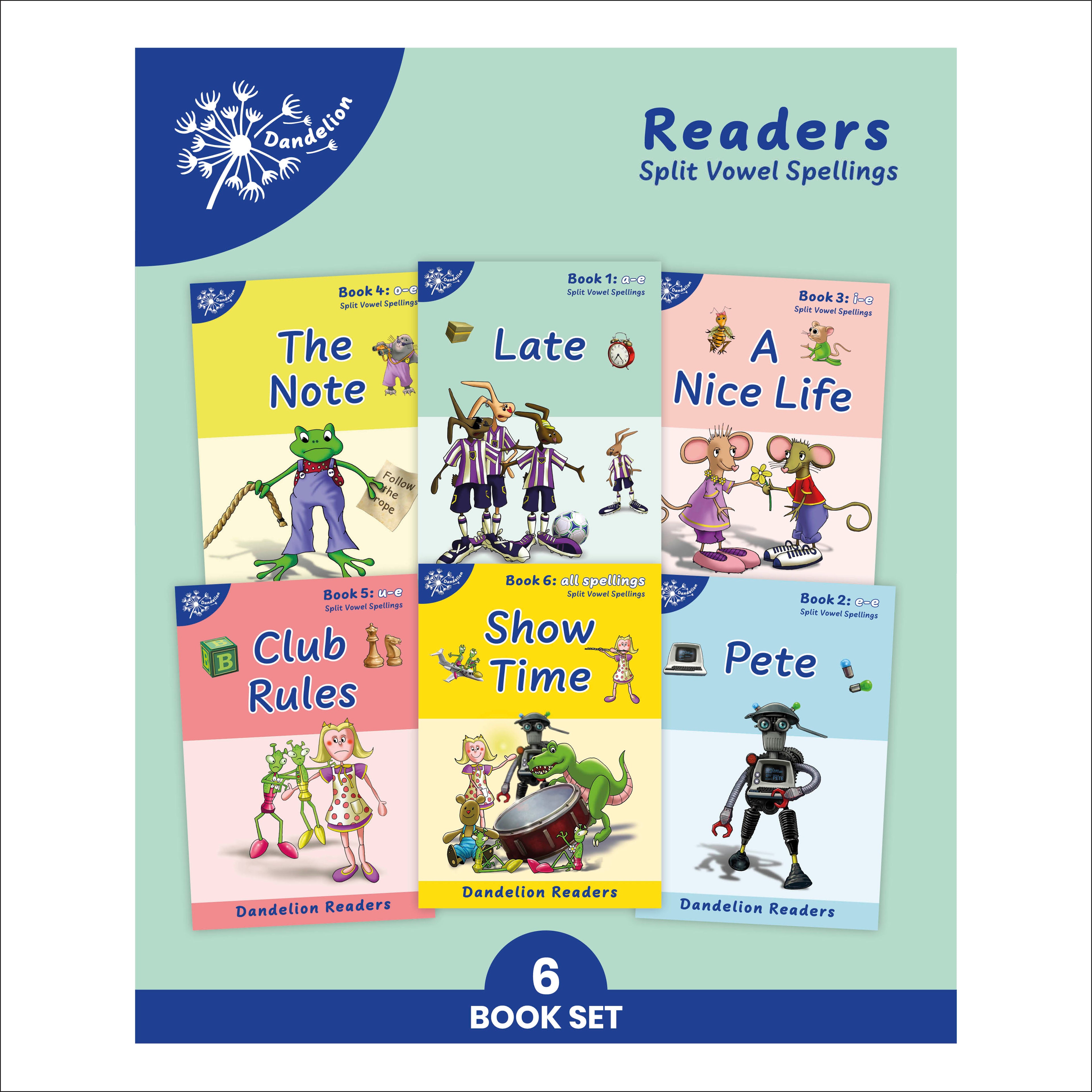 Dandelion Readers Split Vowel Spellings – Phonic Books UK