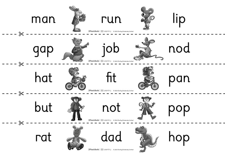 Paper chains: CVC Words – Phonic Books UK