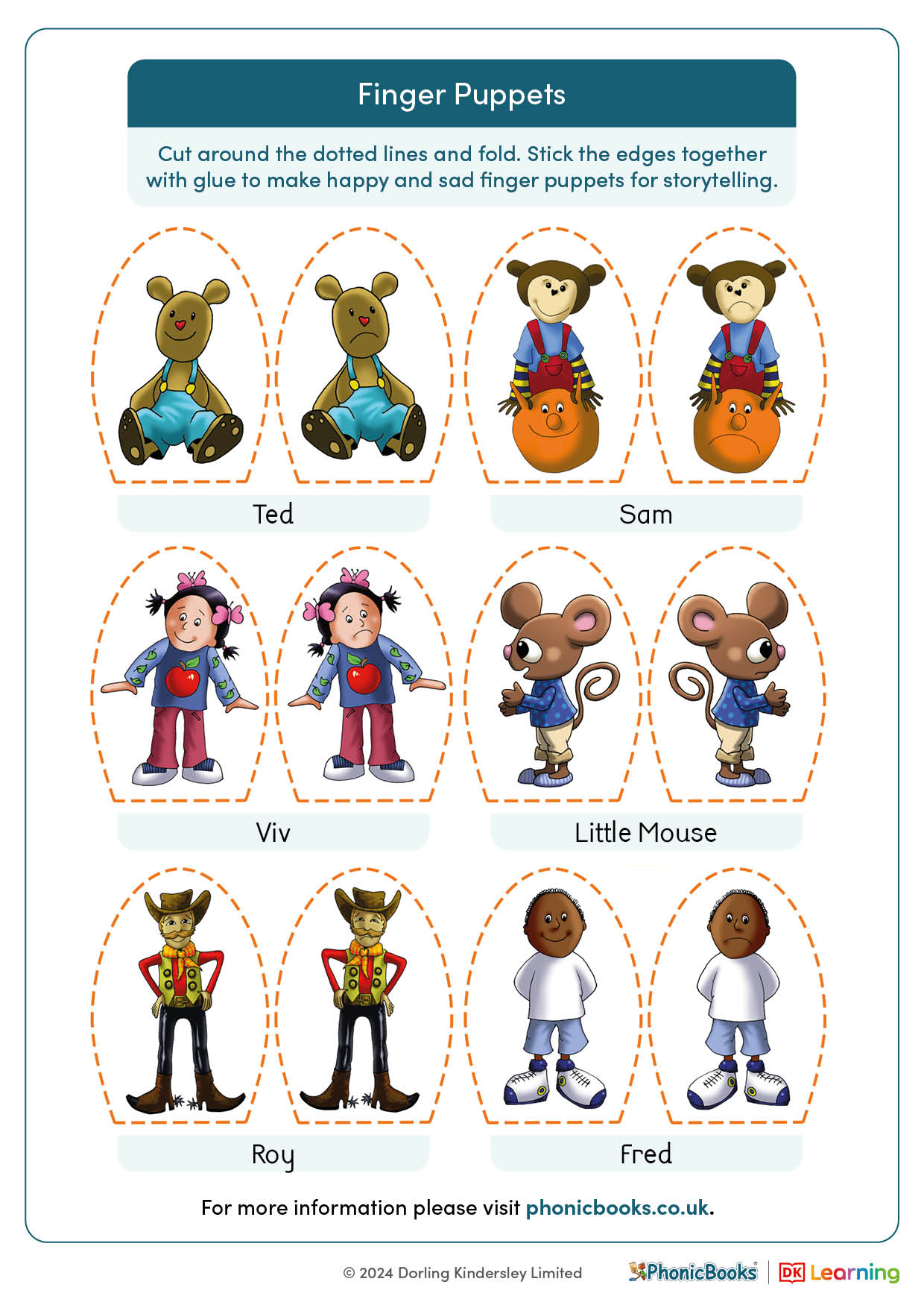 Finger Puppets – Phonic Books UK