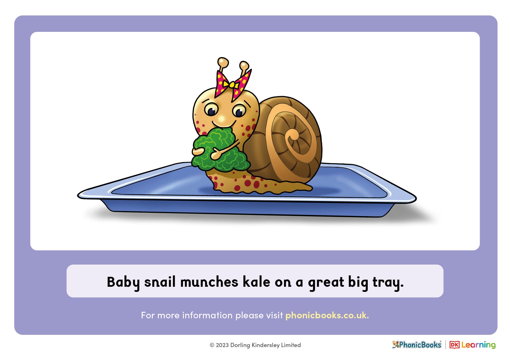 Snail sentence with /ae/ words (Colour) – Phonic Books UK