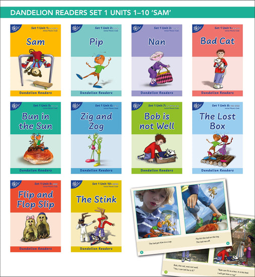 Dandelion Readers Set 1 Units 1-10 – Phonic Books UK